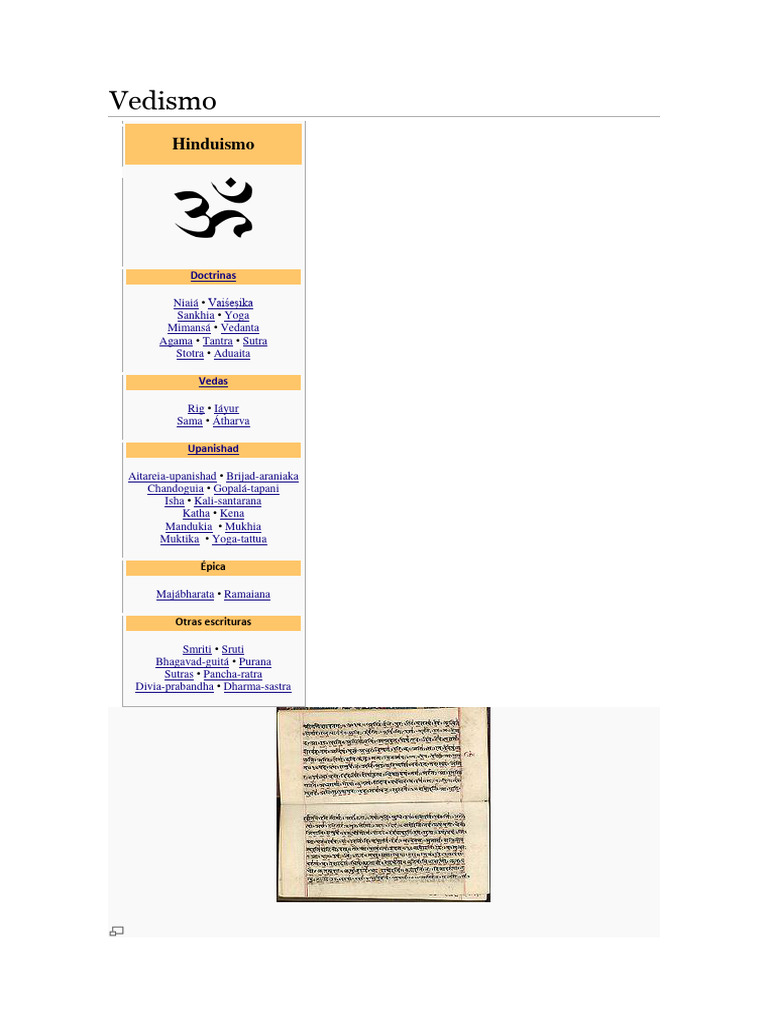 El Vedismo: Orígenes y Textos Sagrados | PDF | Vedas | Religiones indias