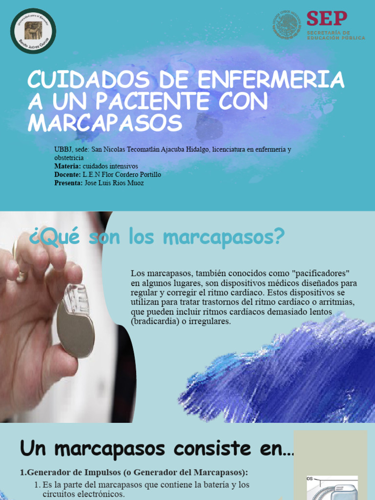 Cuidados de Enfermería para Pacientes con Marcapasos | PDF | Marcapasos ...