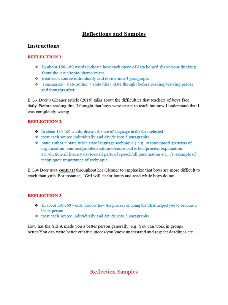 Reflections and Samples | PDF | Cyberbullying | Human Communication