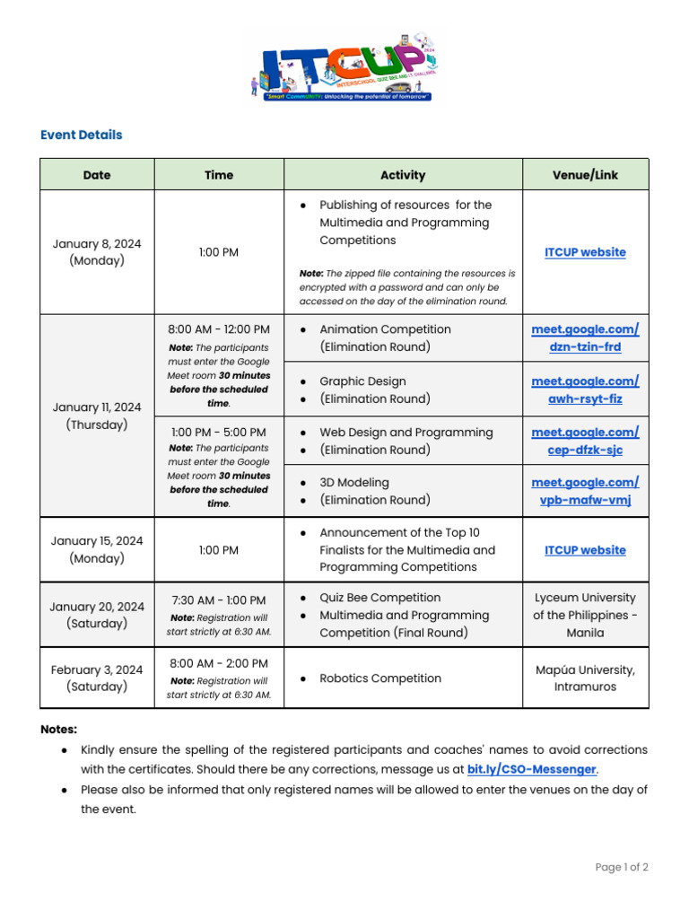 SCQC ITCUP 2024 Registration | PDF | Cyberspace | Computing