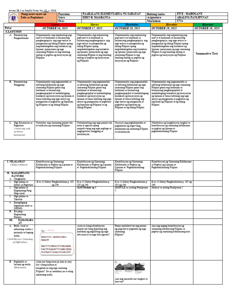 Dll-Week 8 Ap5 Q1 | PDF