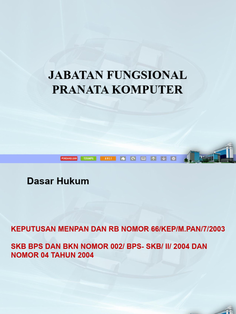 Powerpoint Jabatan Pranata Komputer Pak Puji BKN 1 | PDF
