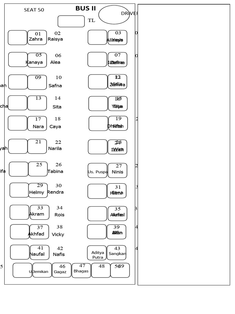 Denah Tempat Duduk | PDF