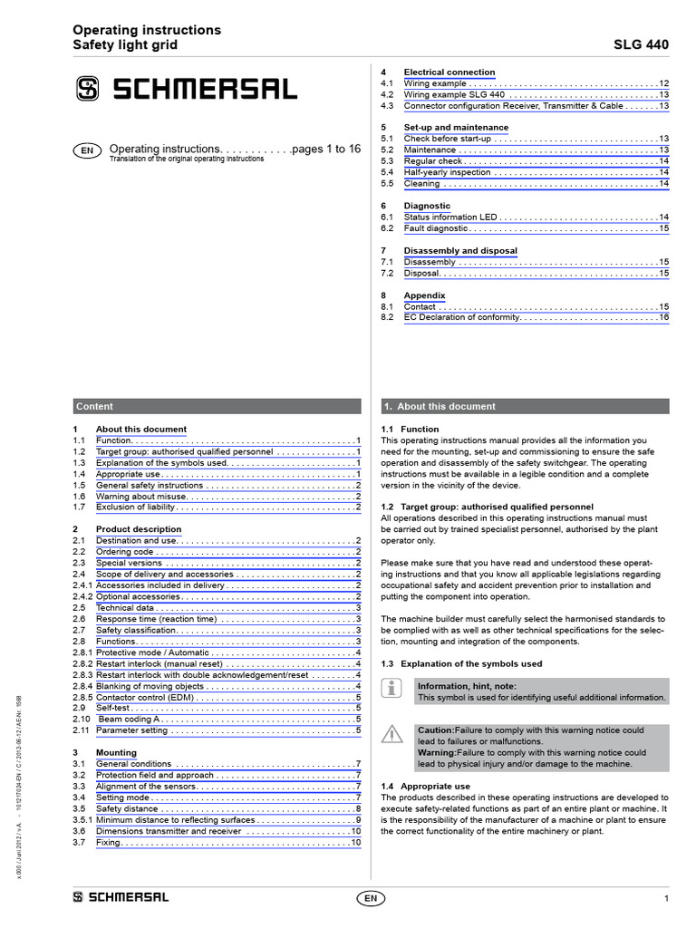MRL - SLG440 Manual - EN | PDF | Electrical Connector | Safety