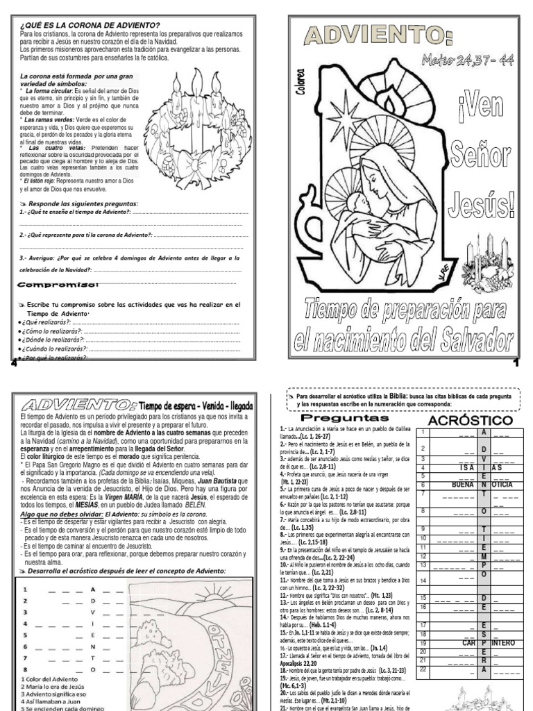 FichA ADVIENTO | PDF | Adviento | Creencia religiosa y doctrina