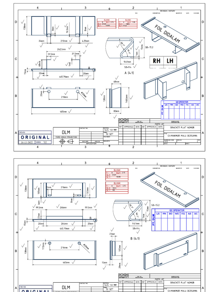 Bracket Plat Nomor | PDF