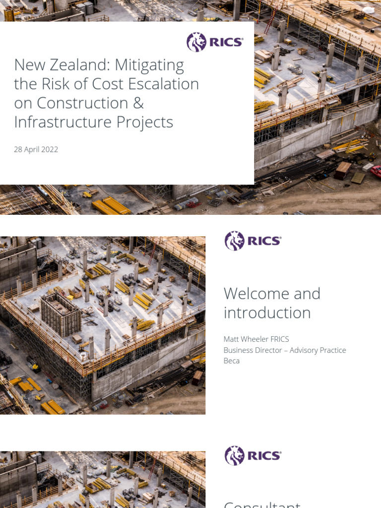 28 April - NZ - Mitigating The Risk of Cost Escalation On Construction ...