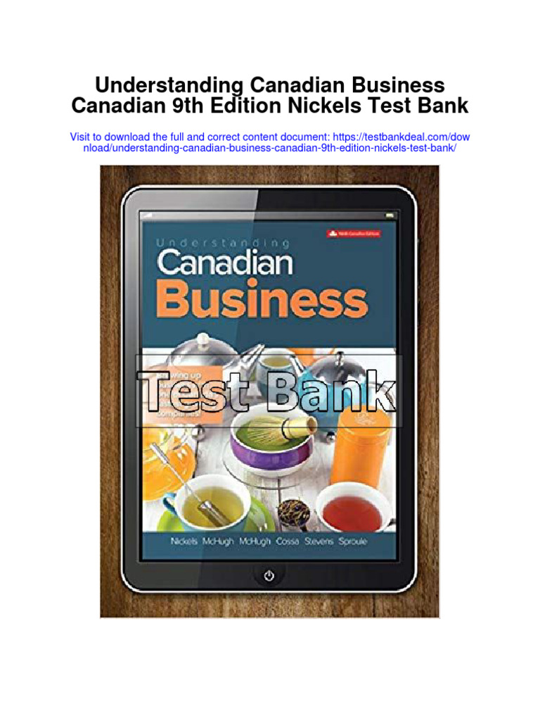 Instant Download Understanding Canadian Business Canadian 9th Edition ...