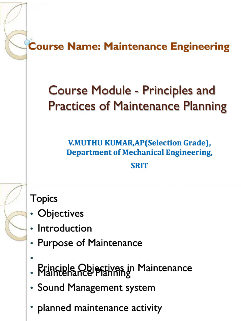 Maintenance-Engineering | PDF | Technology & Engineering