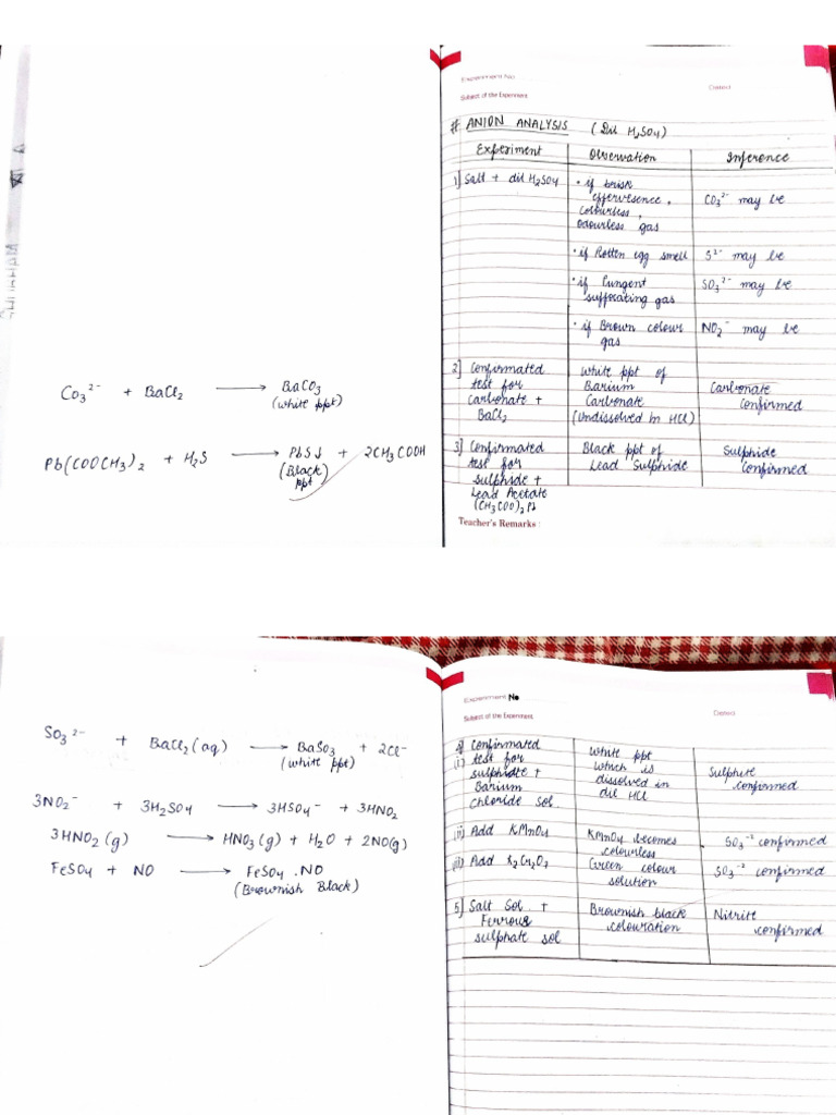 Chemistry Lab Manual Work | PDF