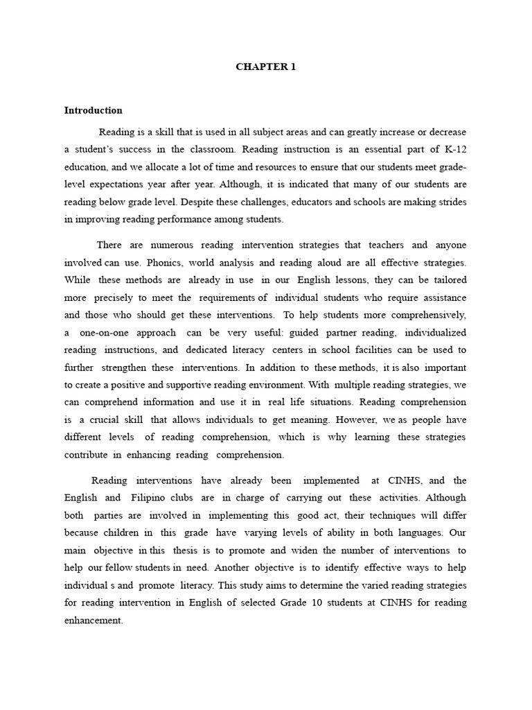 Chapter 1 | PDF | Reading Comprehension | Behavior Modification