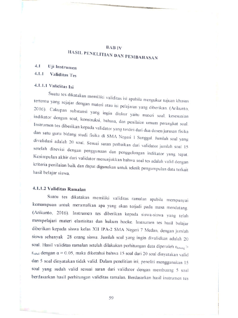 Contoh Bab 4 | PDF