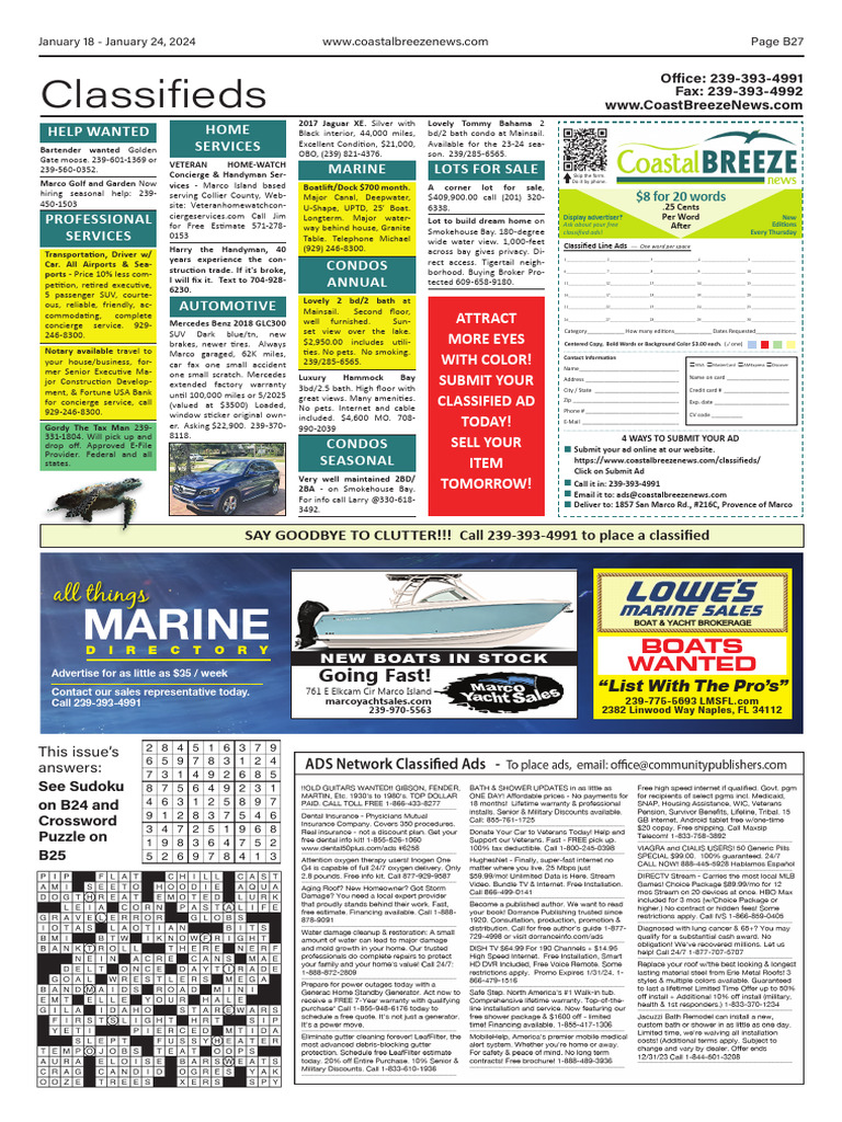 Classifieds: Marine | PDF | Vehicles | Motor Vehicle