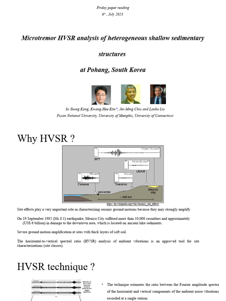 Microtremor HVSR Analysis of Heterogeneous Shallow Sedimentary Structures | PDF | Applied And ...