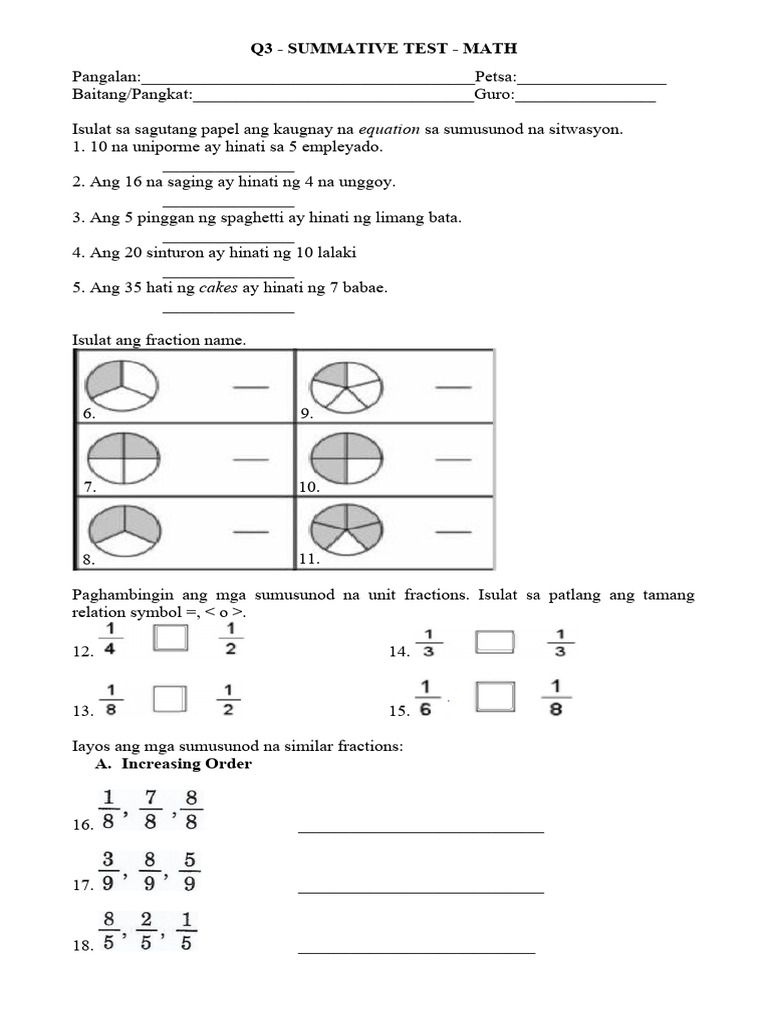 Q3 Summative Test | PDF