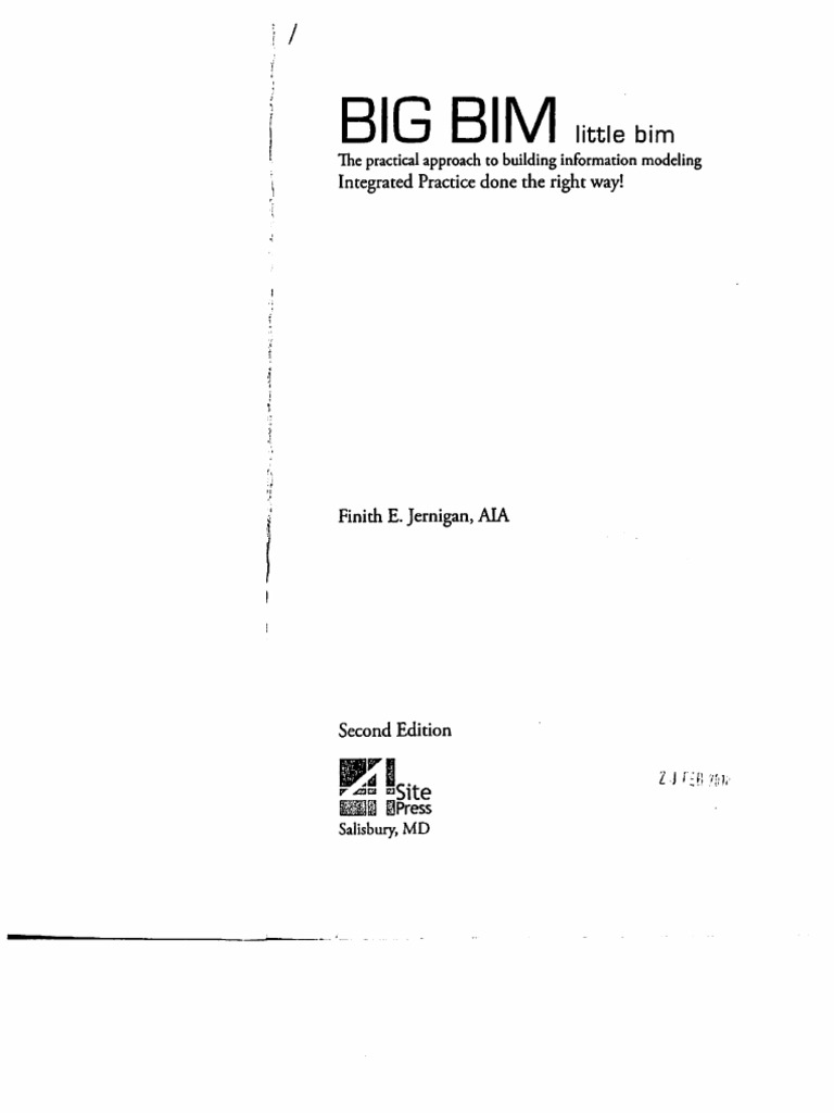 BIG BIM Little Bim (The Practical Approach To Building Information ...