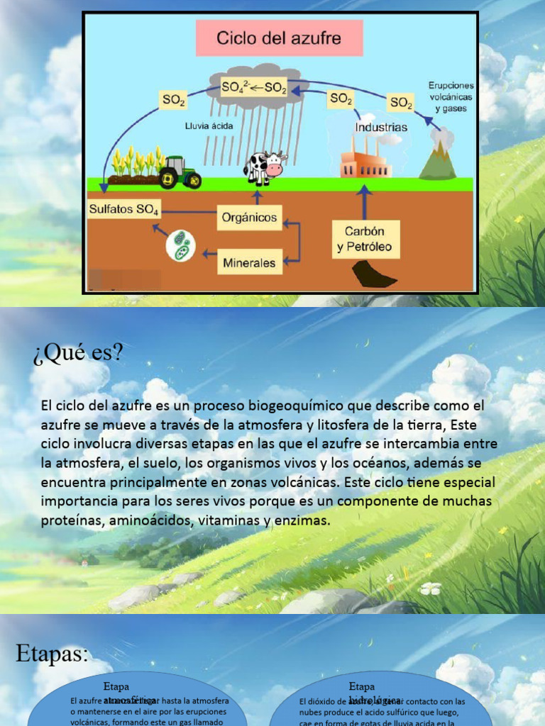 Azufre | PDF | Dióxido de azufre | Azufre