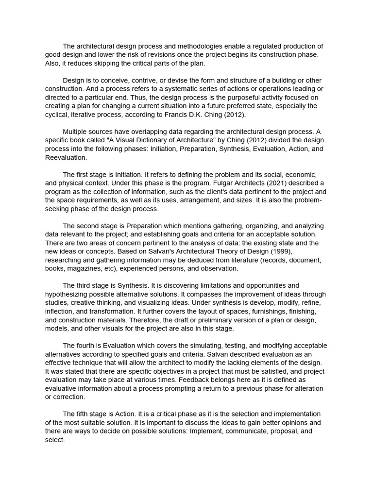 TOA2 ASS1 Research Design Process | PDF | Design | Information