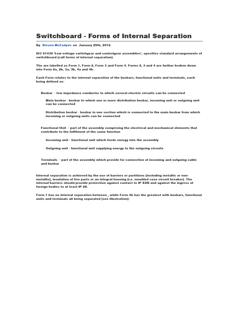 Switchboard DEFINSI FORM | Download Free PDF | Building Engineering ...