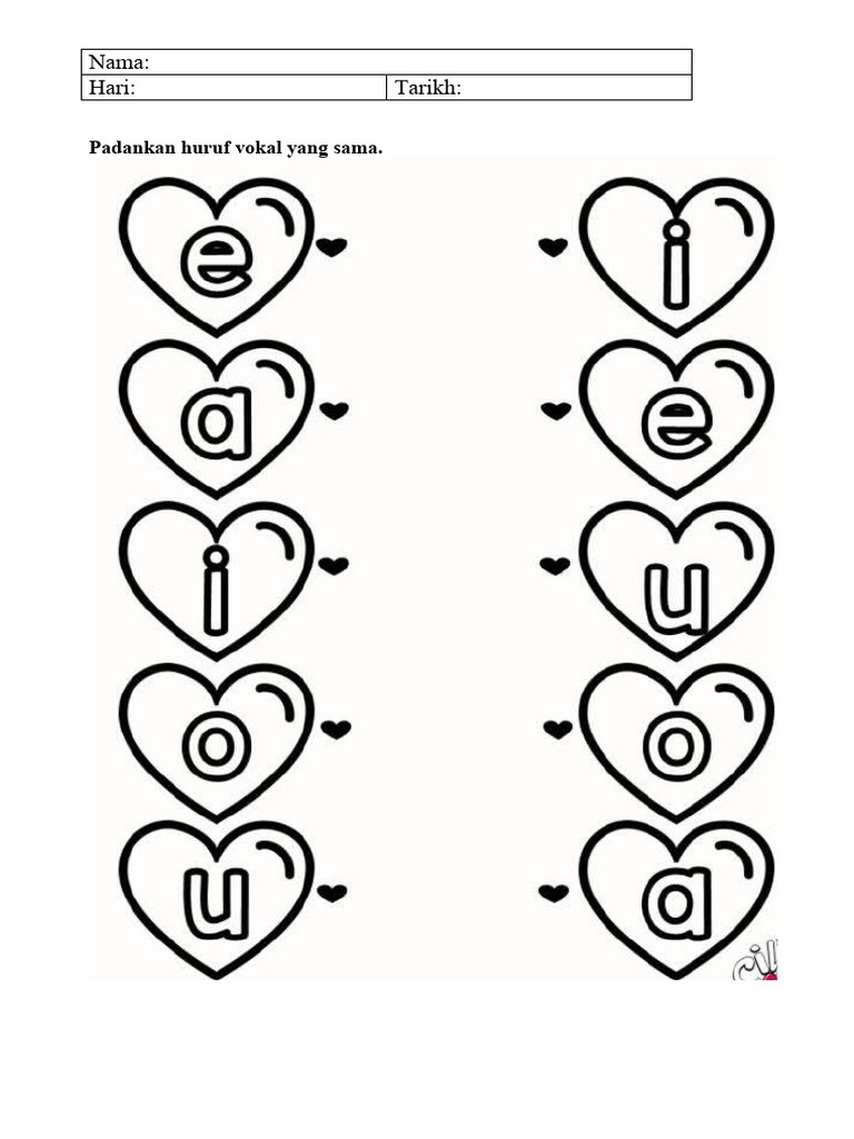 Latihan Huruf Vokal | PDF