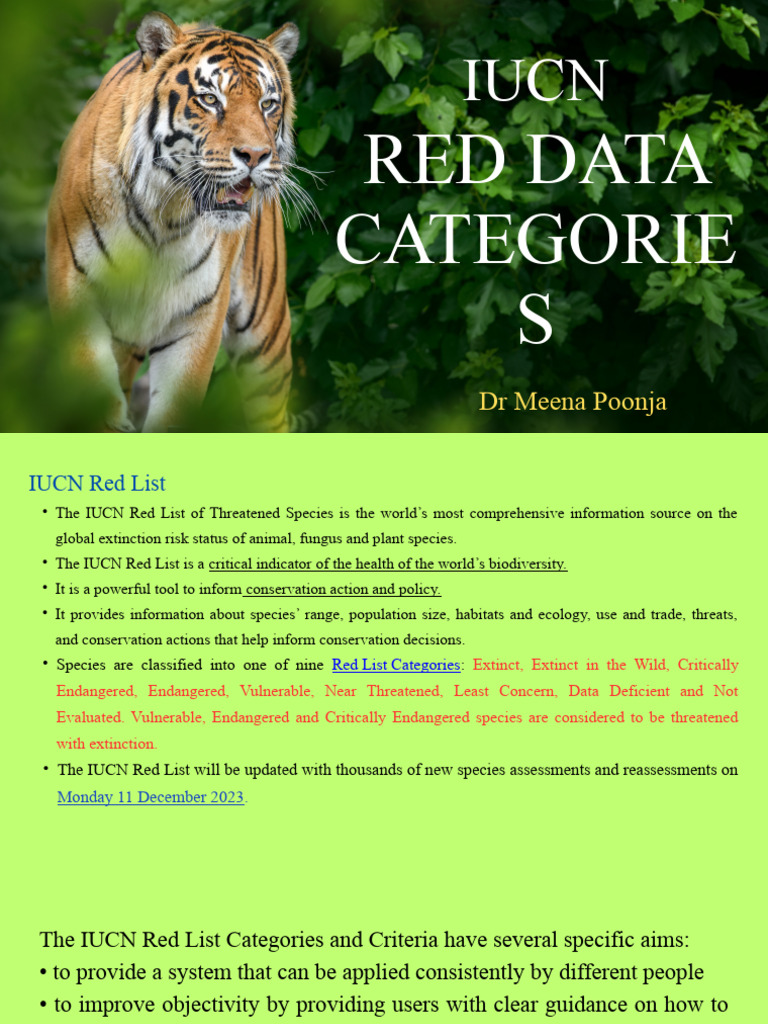 IUCN Categories | PDF | Endangered Species | Earth Sciences