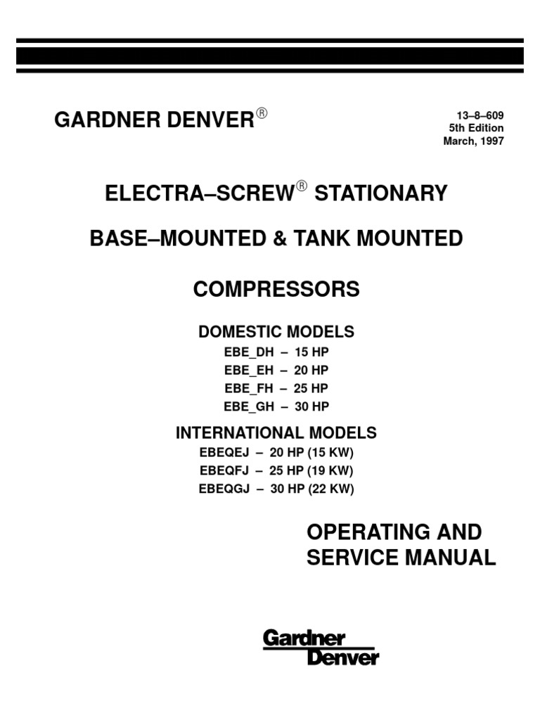 GD Compressor Manual | PDF | Machines | Applied And Interdisciplinary ...