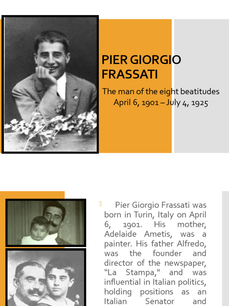 Blessed Pier Giorgio Frassati: Life & Legacy | PDF | Catholic Church