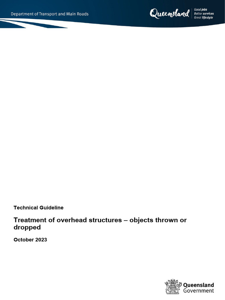 Treatment of Overhead Structures Objects Thrown or Dropped | PDF | Risk | Road