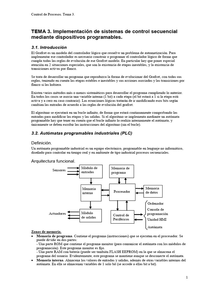 Implementacion GRafcet | PDF | Programa de computadora | Programación