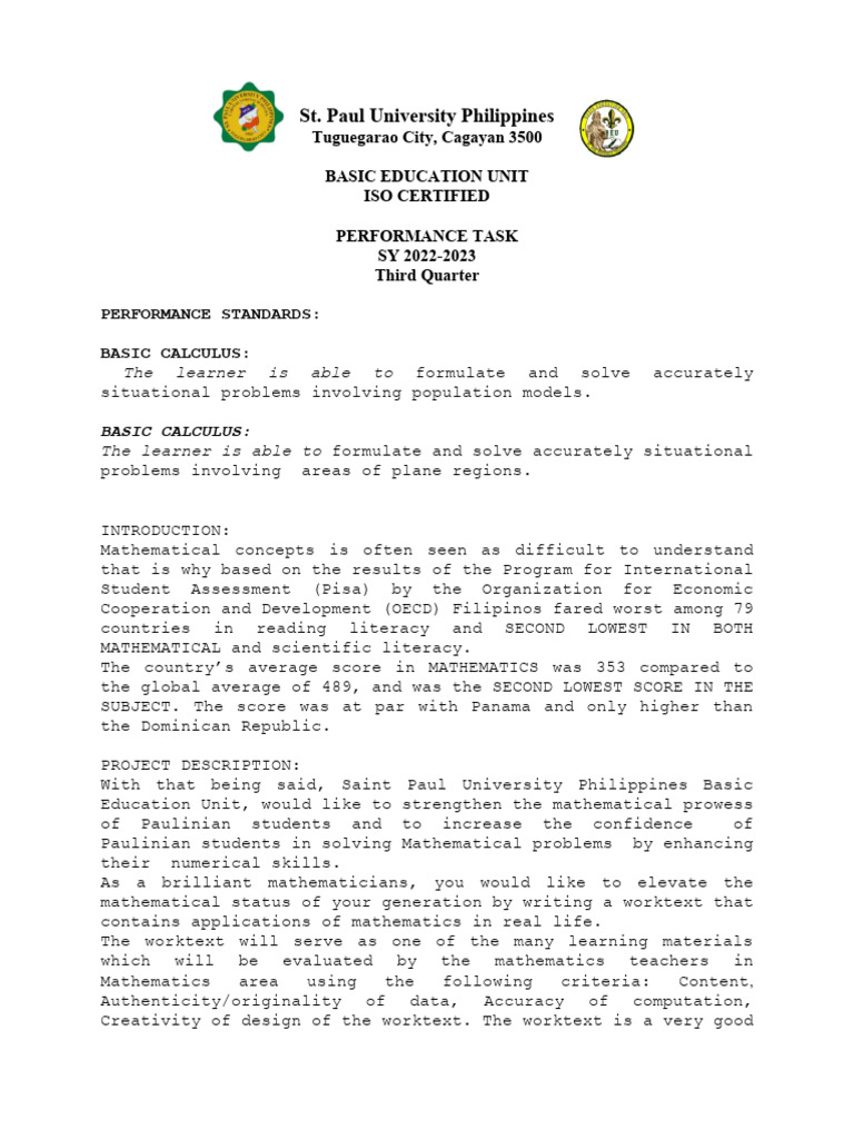 PETA-Basic-Cal-Q4 | PDF | Mathematics | Literacy