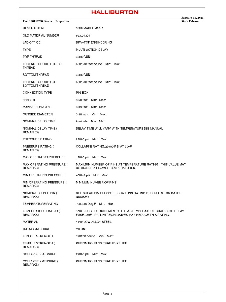 Multi Action Delay Firing Head | PDF | Piston | Pressure
