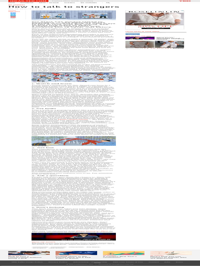 How To Talk To Strangers | PDF | Human