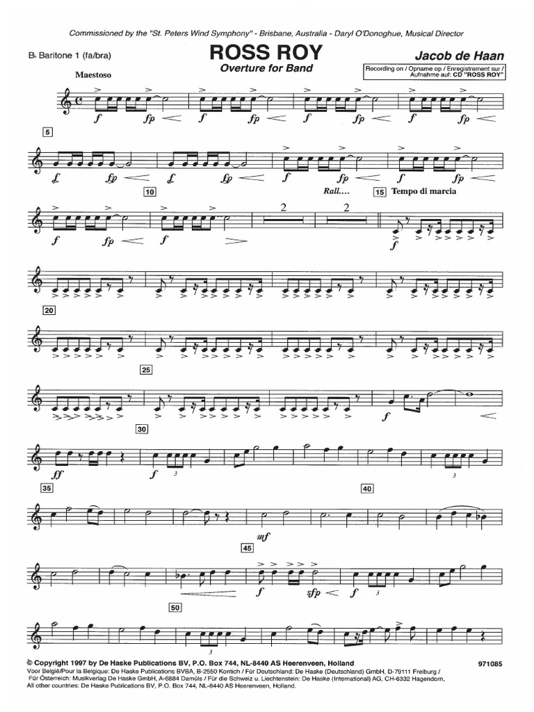 Ross Roy Baritone 1 | PDF