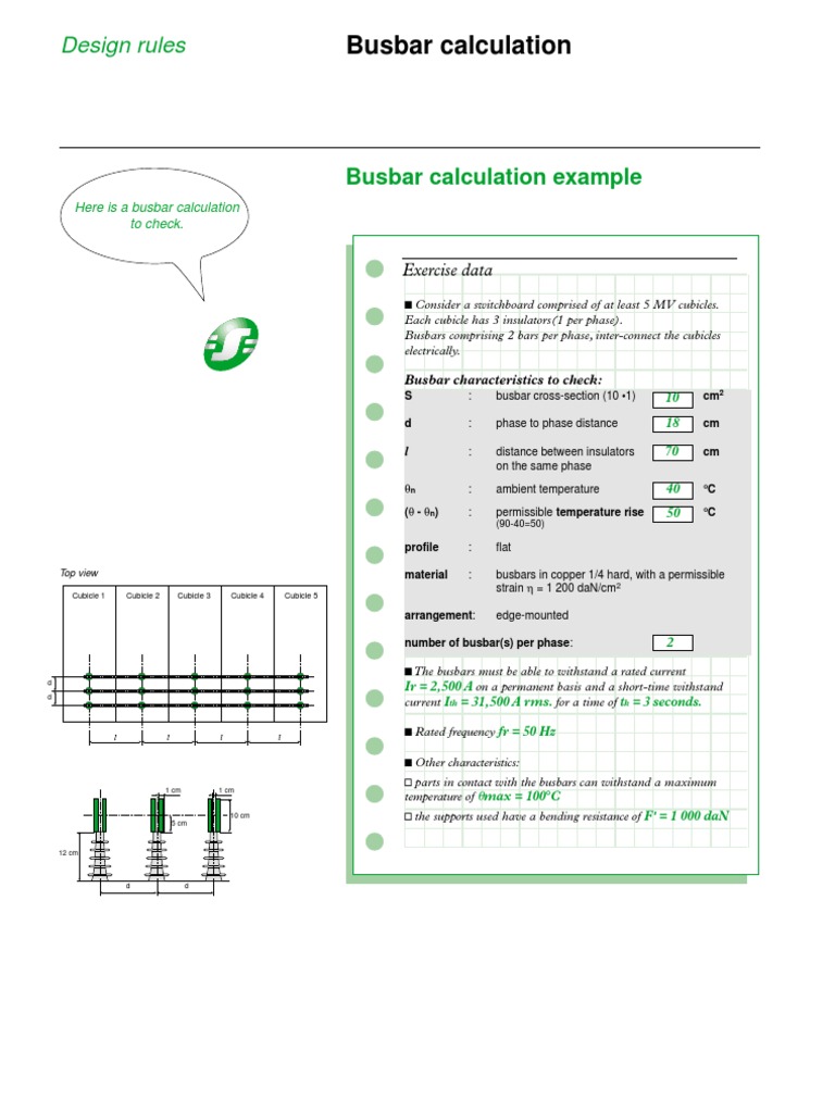 Bus Bar Calculation | PDF | Electrical Resistivity And Conductivity ...