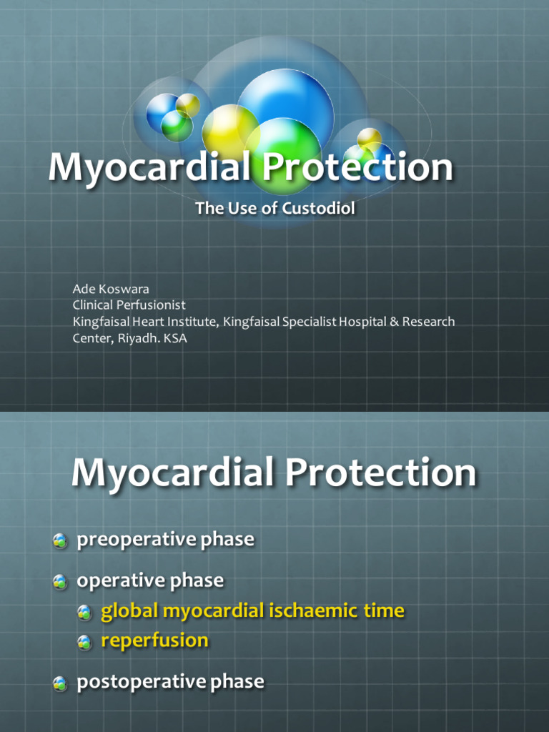 Myocardial Protection-The Use of Custodiolb | PDF | Cardiovascular ...