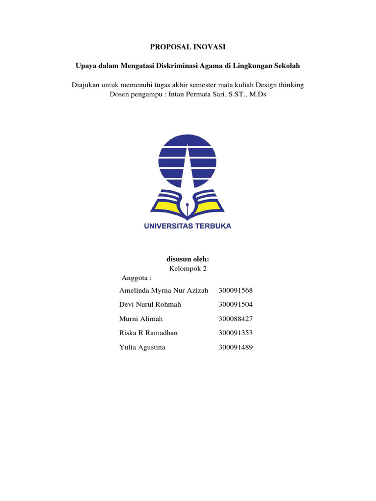 Fix - Uas DT - Proposal Inovasi | PDF | Karier & Perkembangan