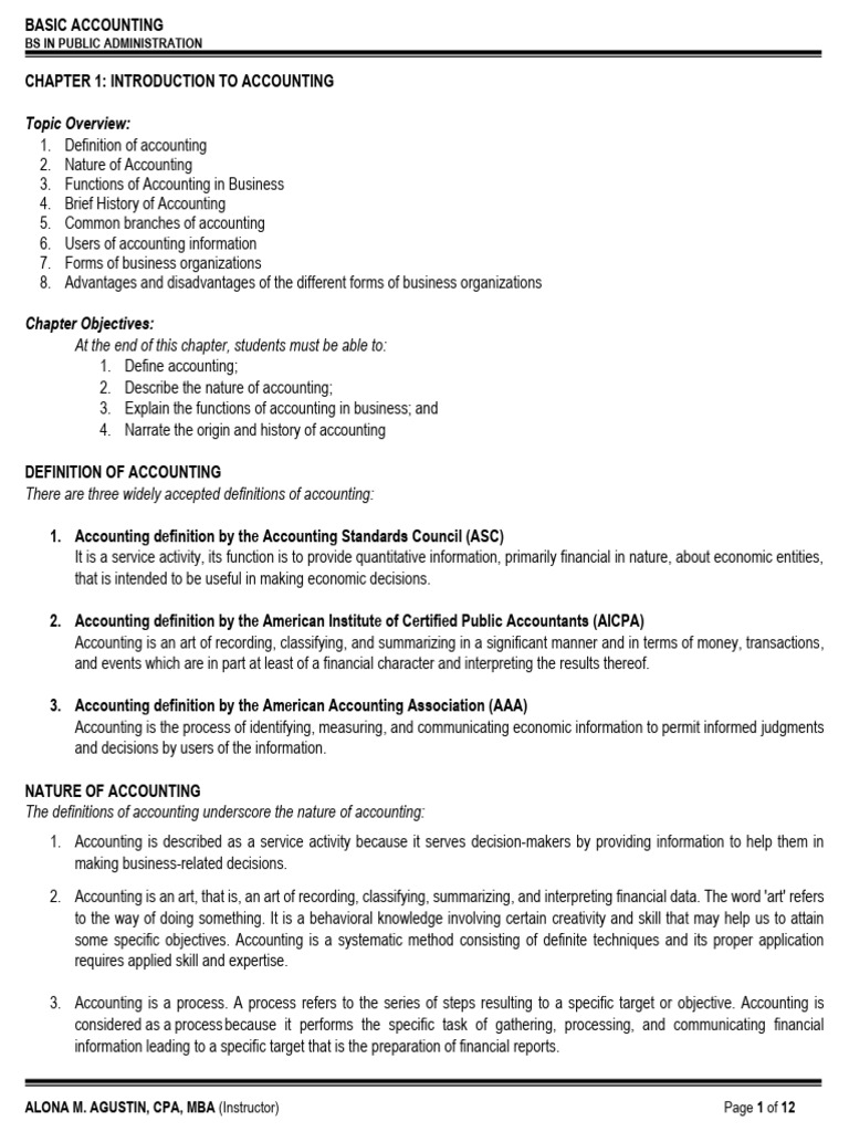 Introduction to Basic Accounting | PDF | Equity (Finance) | Balance Sheet