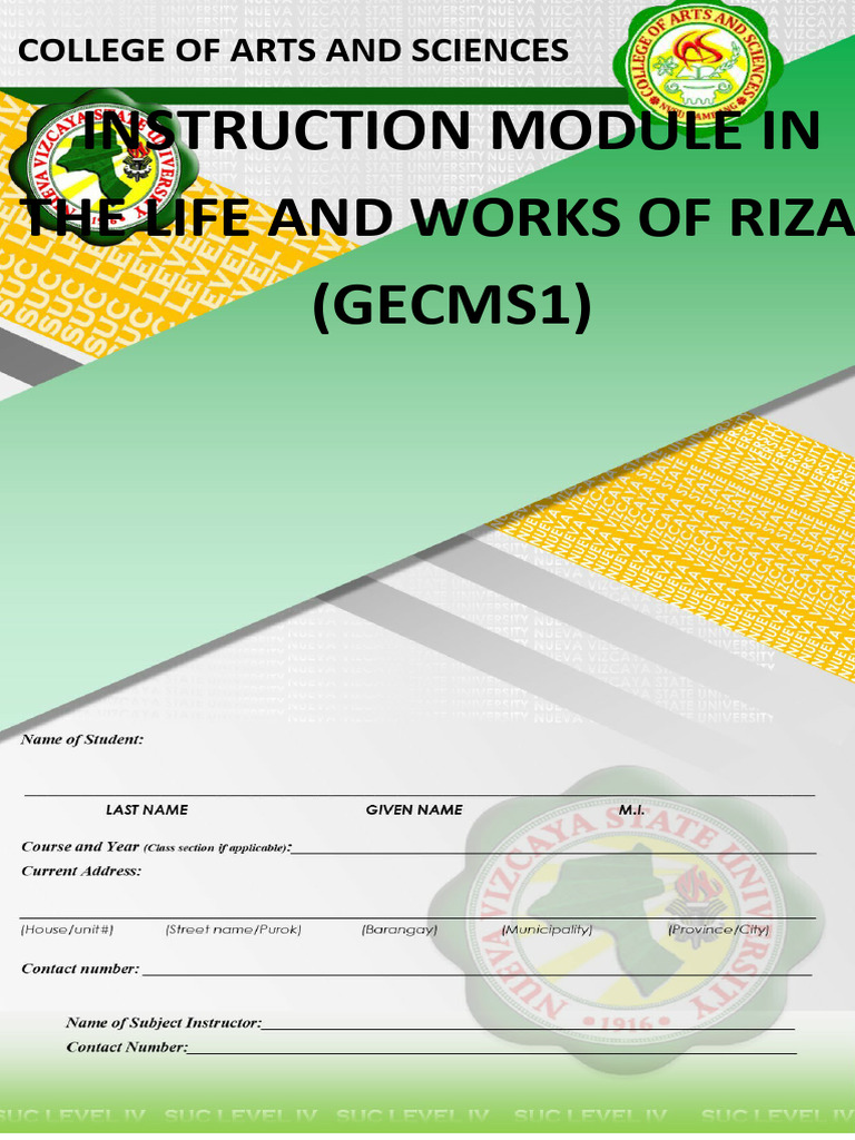 The Life and Works of Rizal MODULE 1 17 | PDF | Critical Thinking ...
