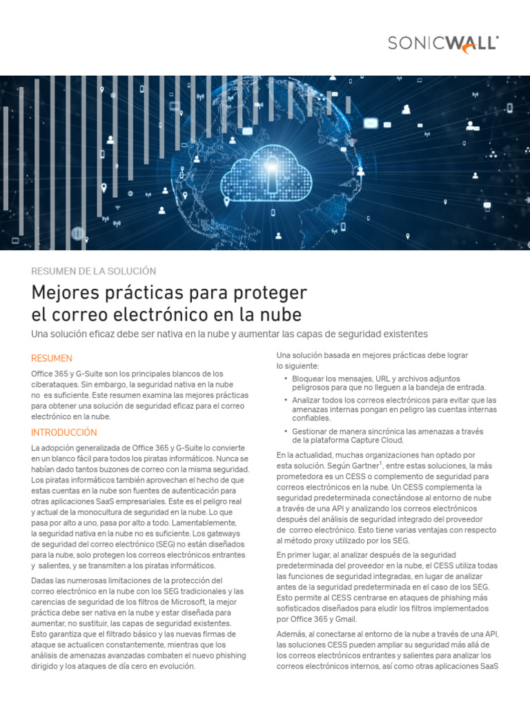 Mejores Practicas para Proteger El Correo Electronico en La Nube | PDF | Computación en la nube ...