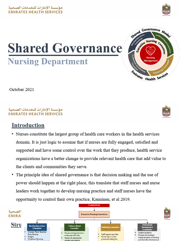 Nursing Shared Governance Framework | PDF | Nursing | Governance