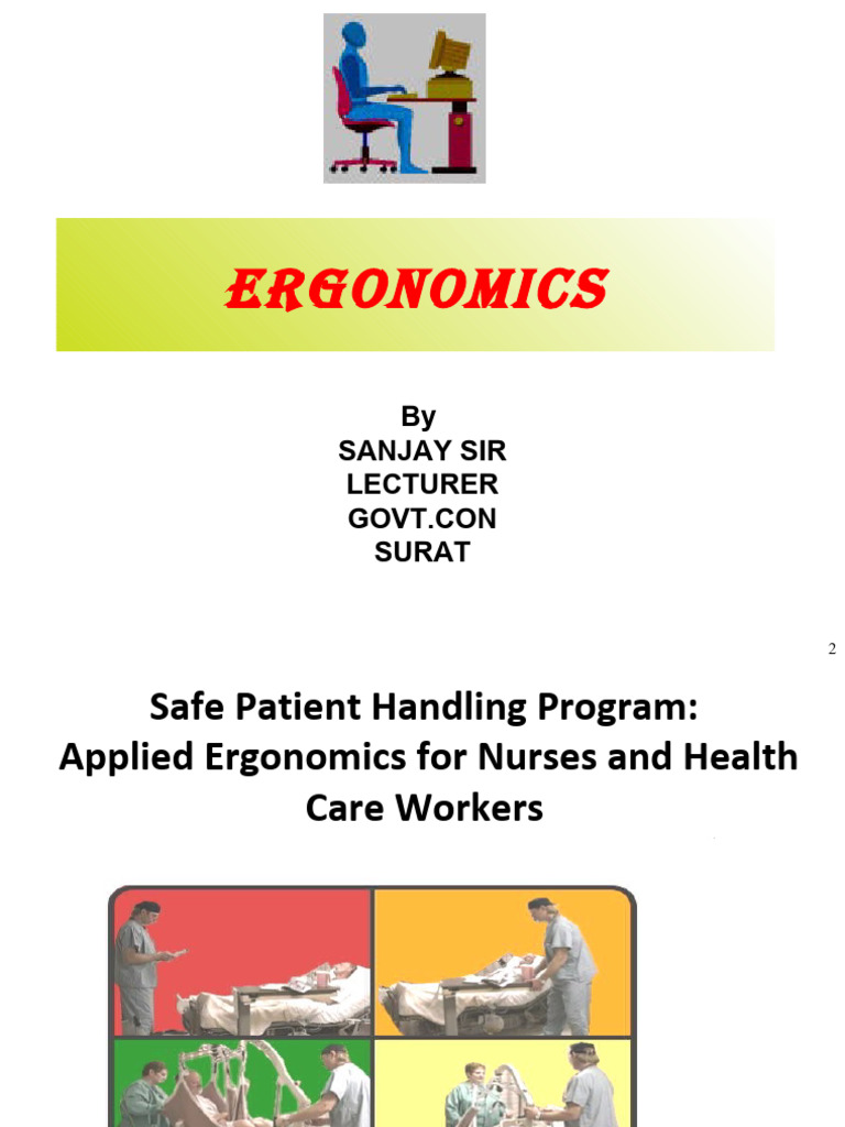 Ergonomics | PDF | Musculoskeletal System | Clinical Medicine