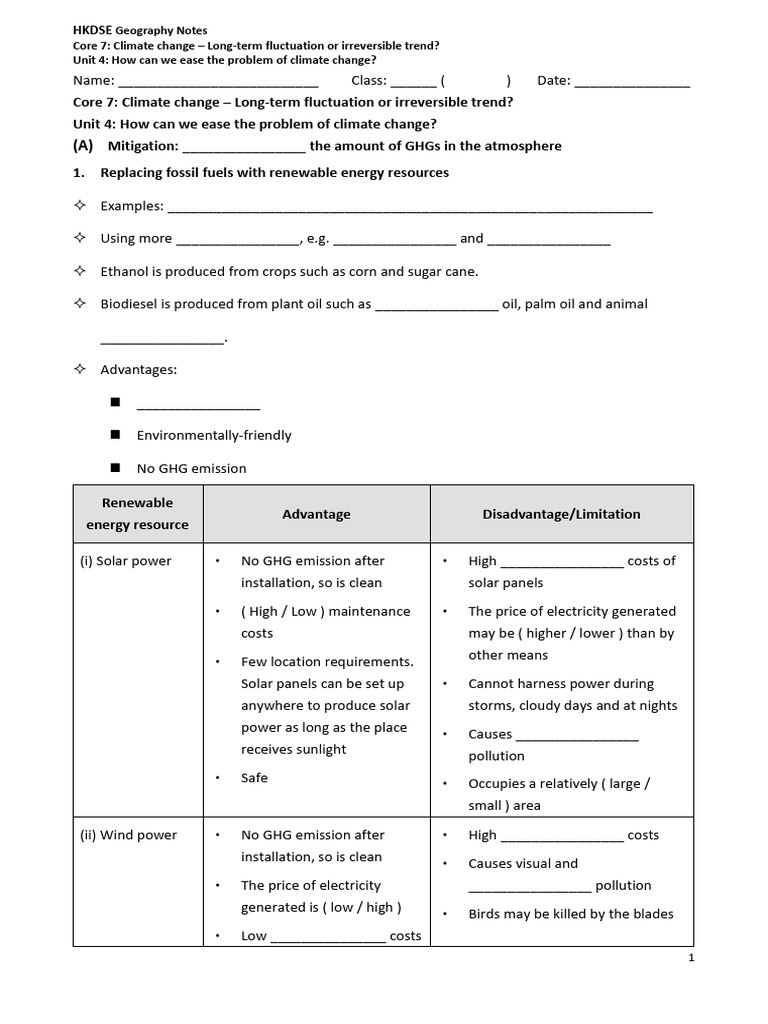 Unit 4 - How Can We Ease The Problem of Climate Change | PDF | Climate ...