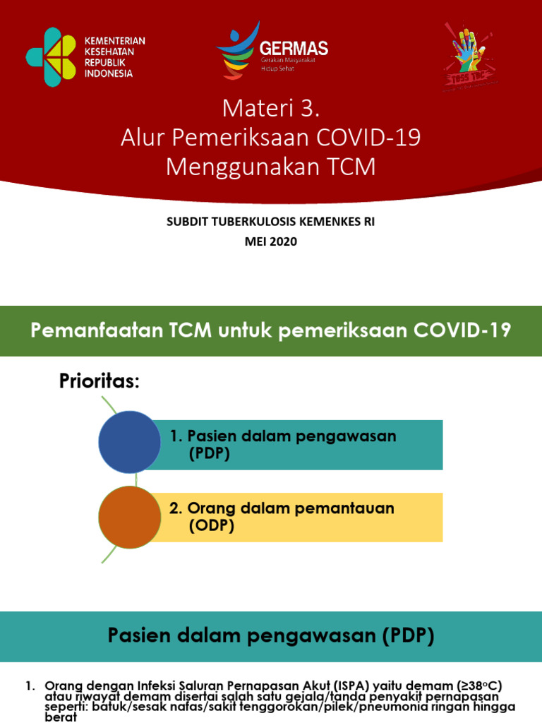 Materi 3 - Algoritma Pemeriksaan TCM COVID-19 | PDF