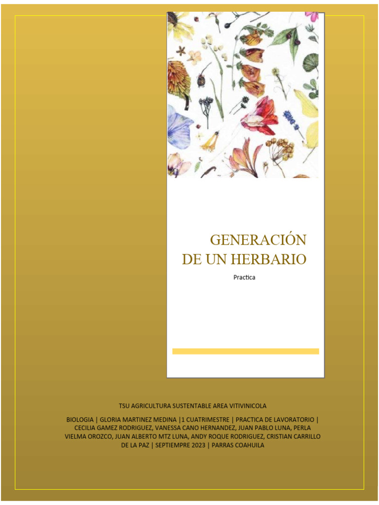 PRACTICA HERBARIO | PDF | Horticultura | Plantas