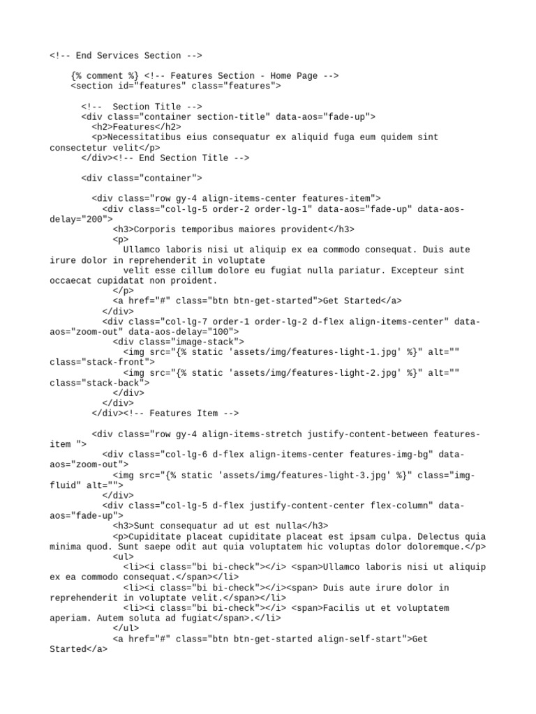 ! End Services Section | PDF