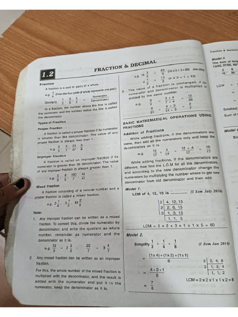 Fraction and Decimal Ws Calculation | PDF