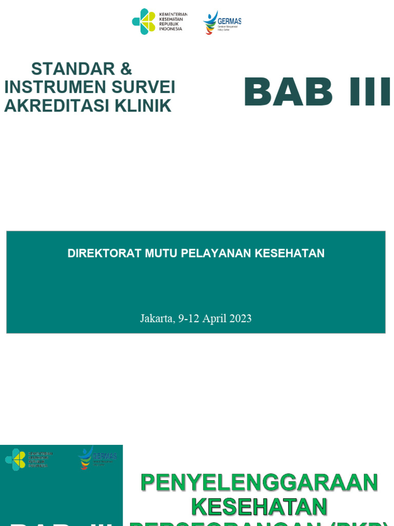 Standar Akreditasi Klinik Bab III | PDF | Kesehatan Holistik