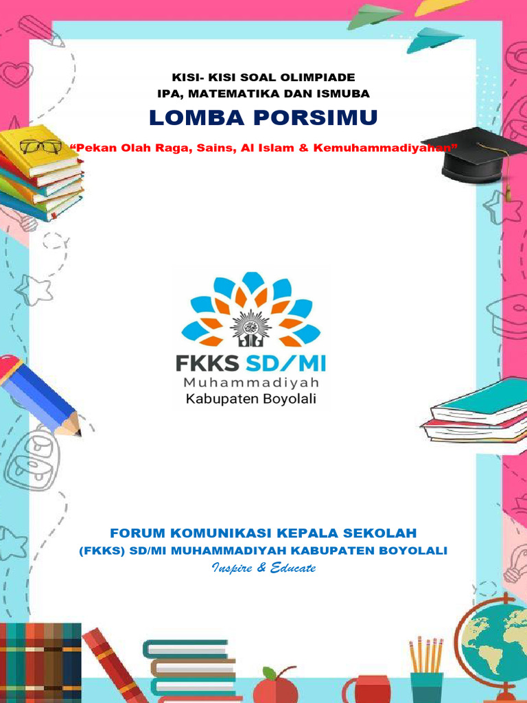 Kisi-Kisi Soal Olpimpiade Porsimu Sd-Mi Muh Kab Boyolali | PDF