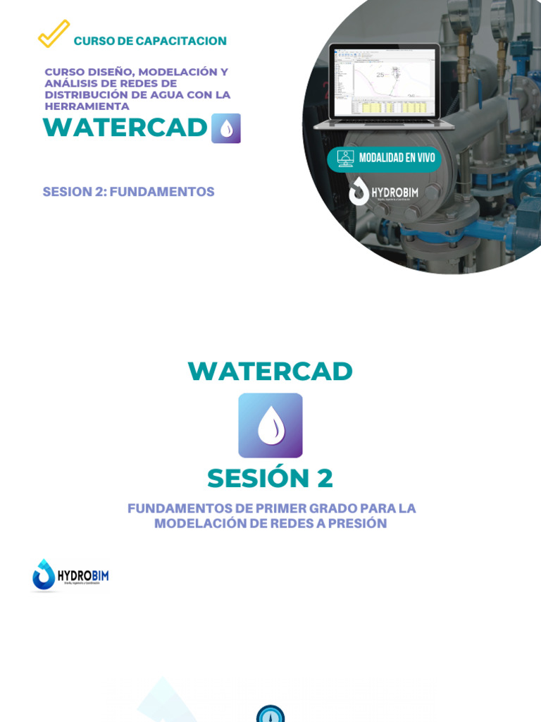 SESION 2 CURSO WATERCAD - Hydrobim | Descargar gratis PDF | Pascal (Unidad) | Presión