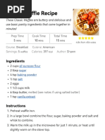 Preppy Kitchen Waffle Recipe | PDF | Waffle | Fat
